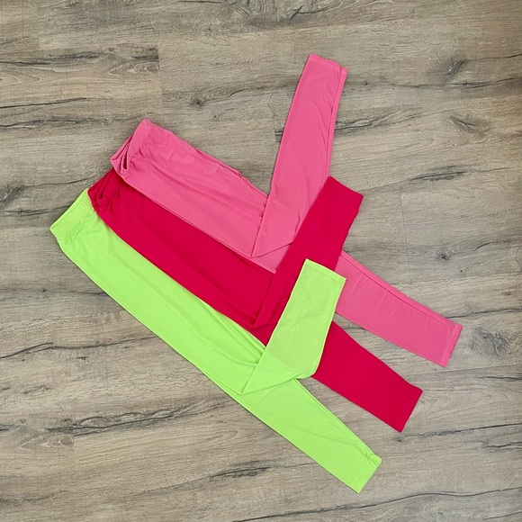 Pants & Jumpsuits | Multicolored Neon Leggings | Poshmark